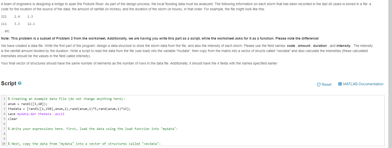 PLEASE ANSWER IT HOW IT SAYS IN THE SCRIPT BOX WITH | Chegg.com
