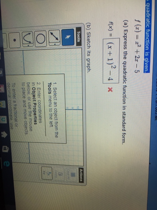 Solved quadratic function is given (a) Express the quadratic | Chegg.com