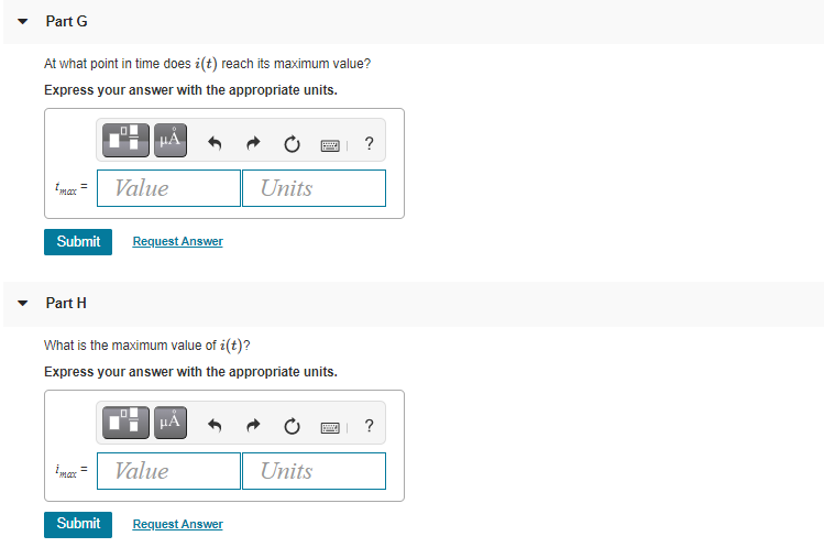 Solved Review Constants Part A The initial voltage stored in | Chegg.com