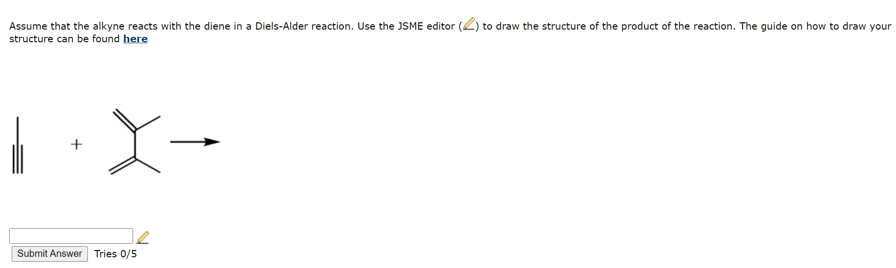 Solved Assume that the alkyne reacts with the diene in a | Chegg.com