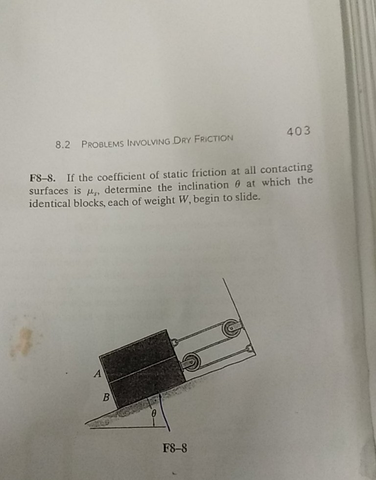 Solved Blocks A, B, and C have weights of 50 N, 25 N, and 7. | Chegg.com