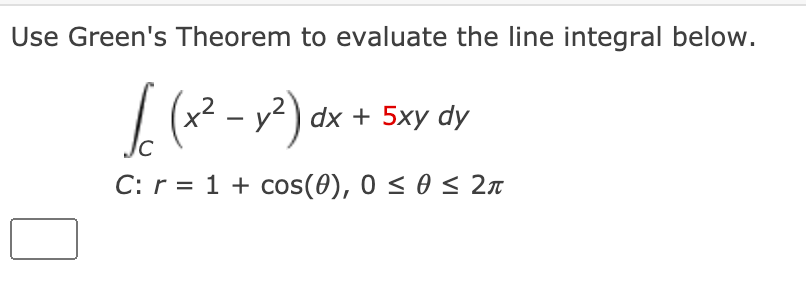 Solved Use Green's Theorem to evaluate the line integral | Chegg.com