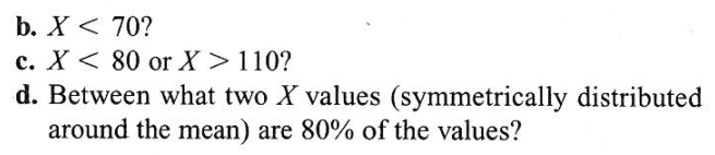 Solved Given a normal distribution with μ=100 and σ=10, what | Chegg.com