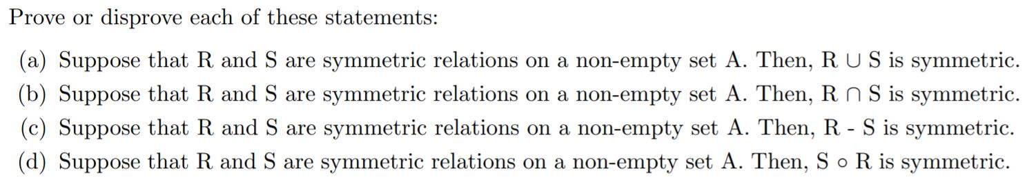 Solved Prove or disprove each of these statements: (a) | Chegg.com