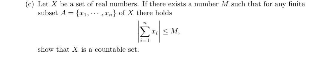 Solved Let X be a set of real numbers. If there | Chegg.com