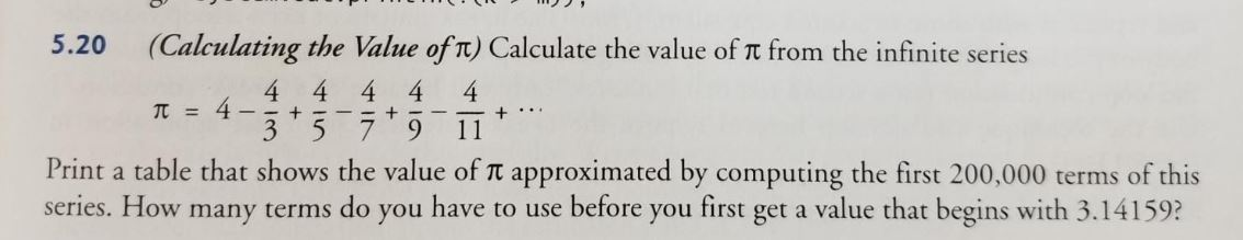 Solved 5.20 (Calculating the Value of Tt) Calculate the | Chegg.com