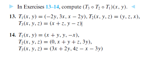 Solved In Exercises 13-14, compute (T3。T2。Ђ(x, y). 13. Ті | Chegg.com