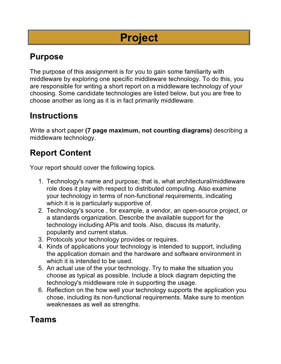 CORBA The project topic is about CORBA Common Object | Chegg.com