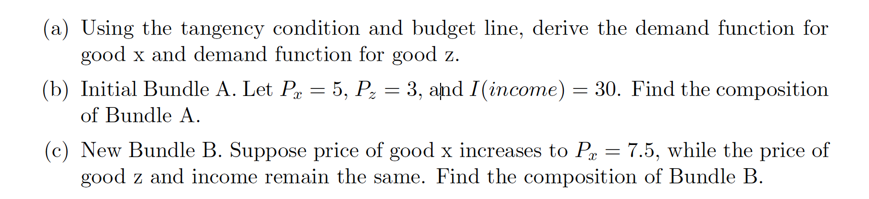 Solved 3. Decomposition Bundle. (10 points) Consider the | Chegg.com