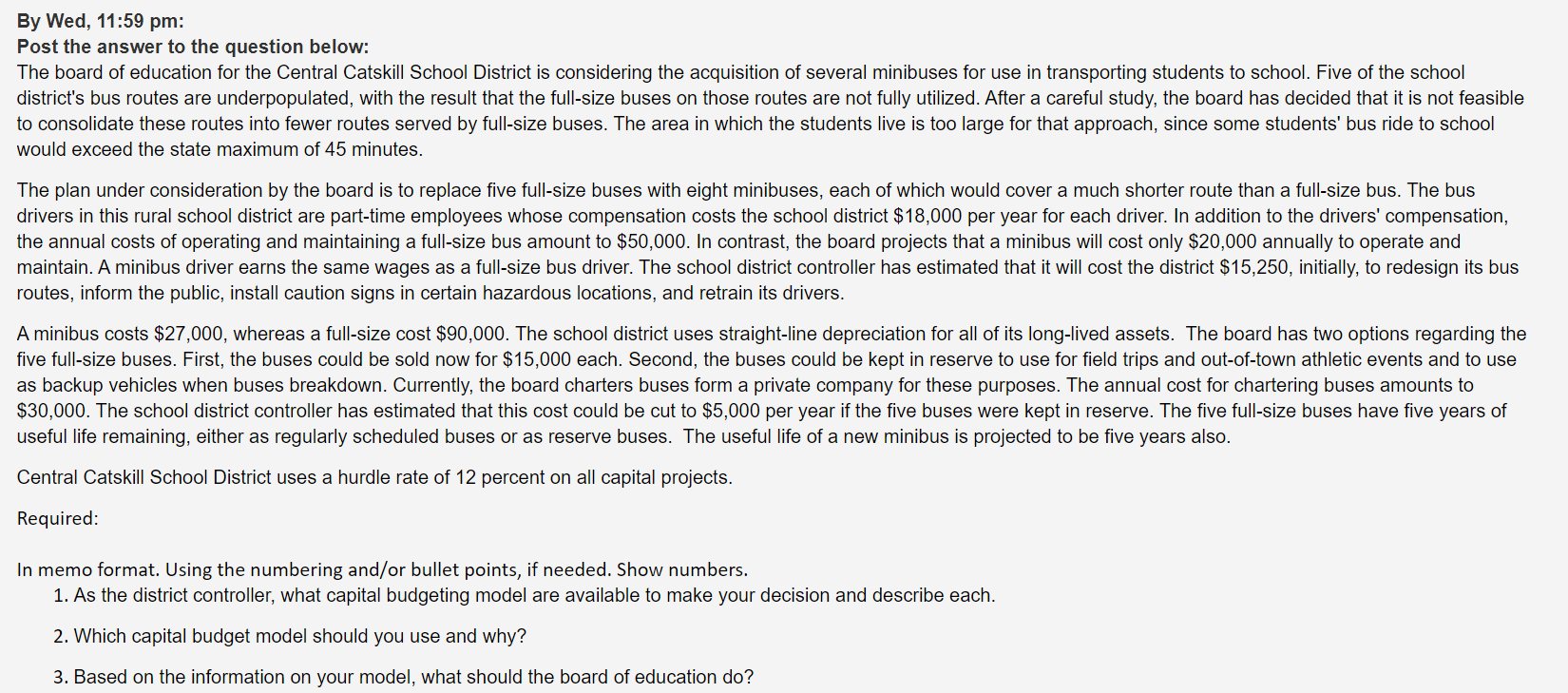 Solved Post the answer to the question below:The board of | Chegg.com
