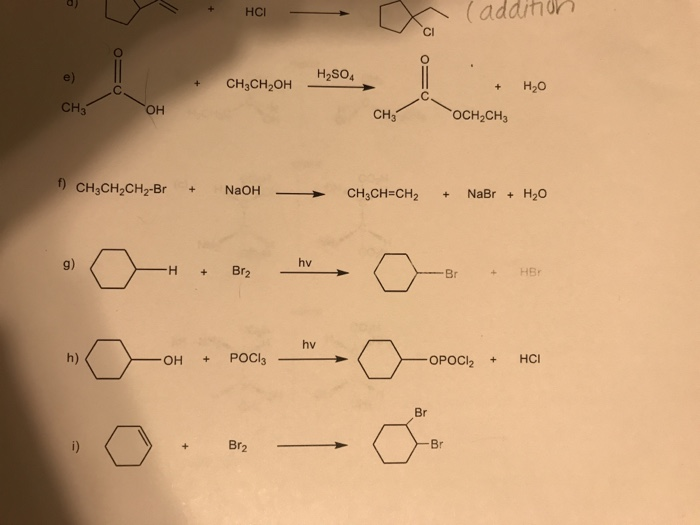 Solved (ad HCI CI H2SO4 e) CH3CH2OH H,о + CH3 OH CH3 OCH2CH3 | Chegg.com