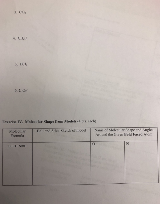 Solved CHEM 1211 Lab Manual-Revised 052017 VSEPR Type: 9. | Chegg.com