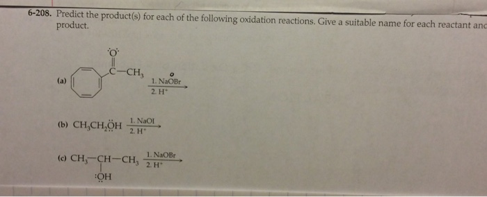 Solved Predict the product(s) for each of the following | Chegg.com