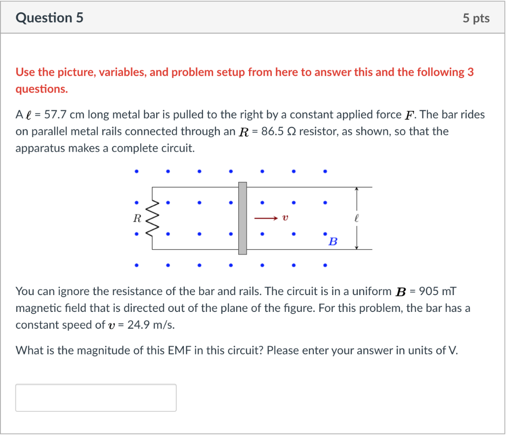 Solved 6) Is the induced EMF clockwise or counter-clockwise | Chegg.com