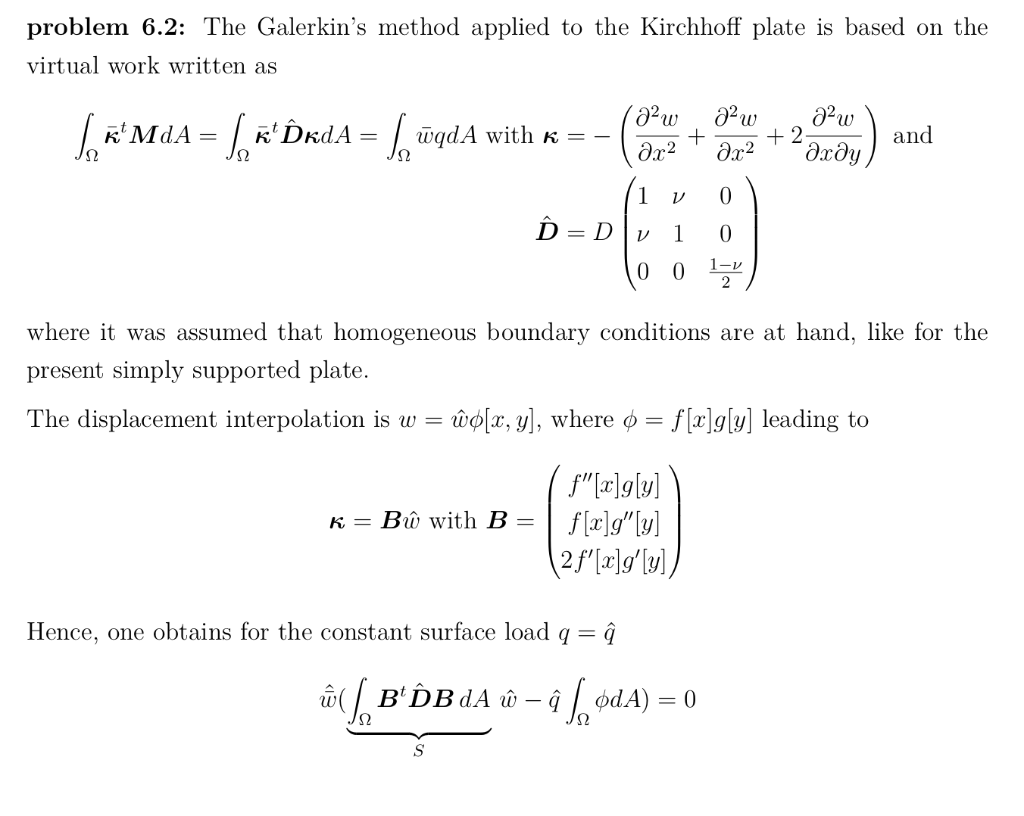 .2 The rectangular plate in Figure 6.1 is considered | Chegg.com