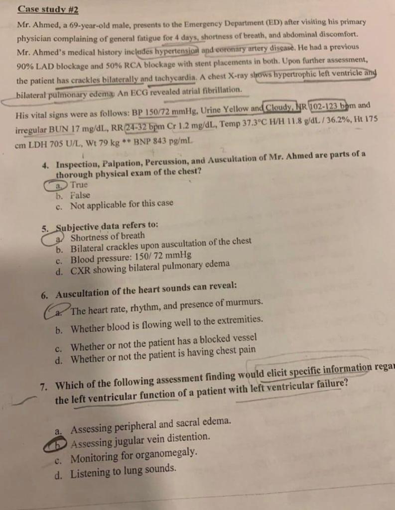 Solved 4. Inspection, Paipation, Percussion, and | Chegg.com