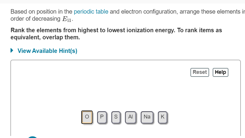 Solved Based on position in the periodic table and electron | Chegg.com