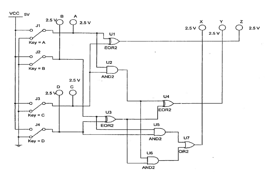 Solved The Circuit Shown In The Fig 1 Is Used To Add Two 