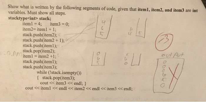 Solved Show what is written by the following segments of | Chegg.com