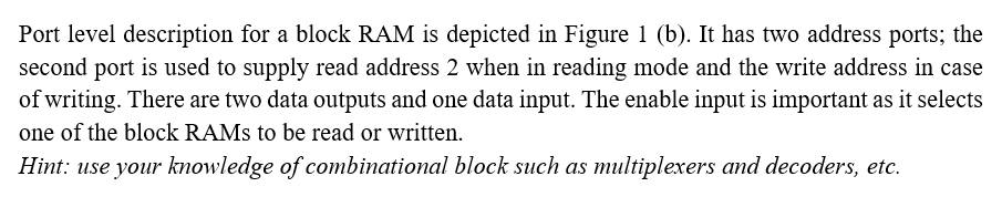 Design Address Decoding Logic For A Data Dictionary 