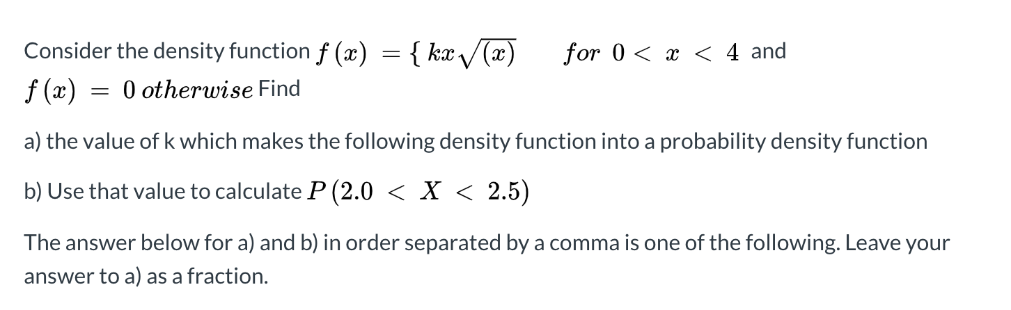 Solved = = { kav(x) for 0