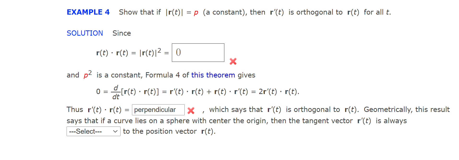 Solved Consider the given vector equation. r(t) = (4t – 1, | Chegg.com