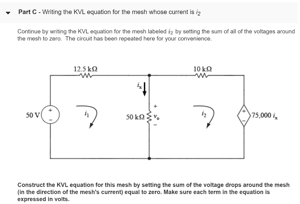 Solved Learning Goal: To use the mesh-current method to | Chegg.com