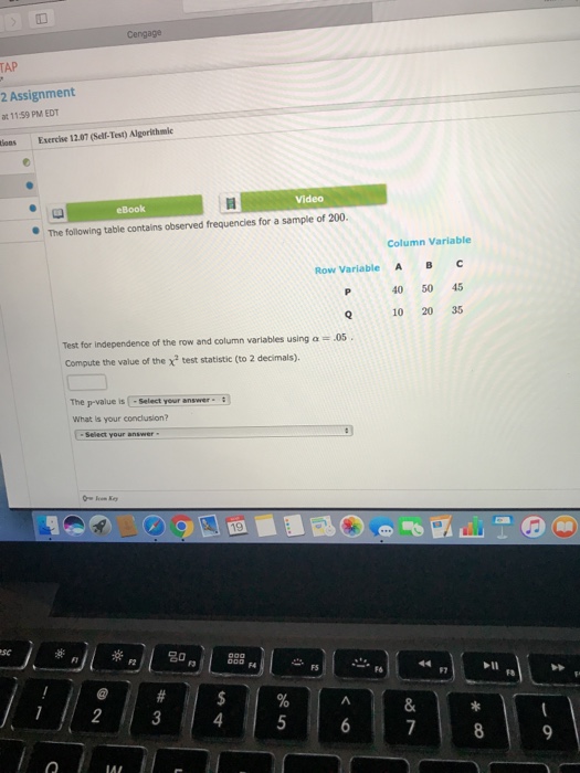 Solved TAP 2 Assignment at 11:59 PM EDT tions Exercise 12.07 | Chegg.com