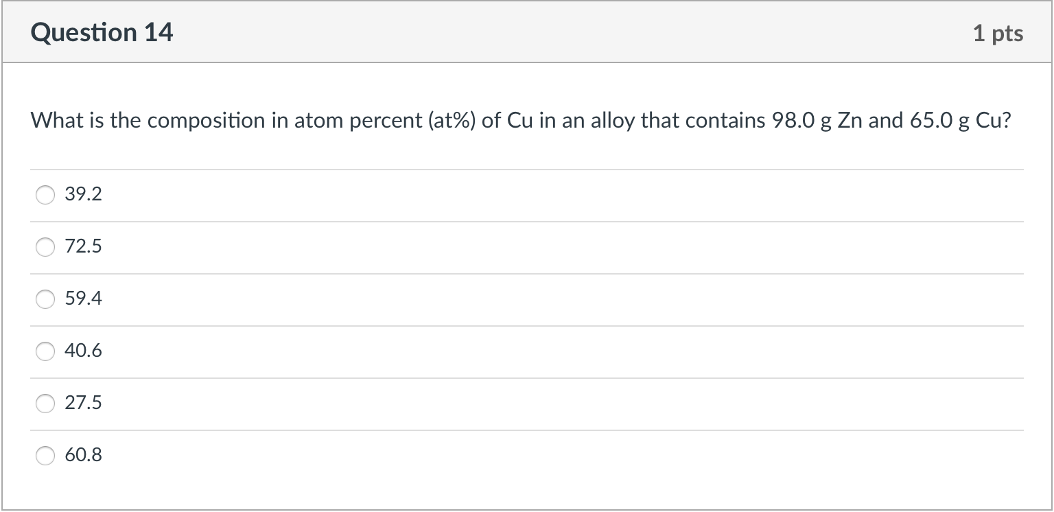 Solved Question 12 1 pts Which of the following elements in | Chegg.com
