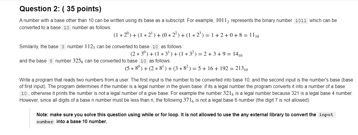 Solved (1∗20)+(1∗21)+(0∗22)+(1∗23)=1+2+0+8=1110 Similarily, | Chegg.com