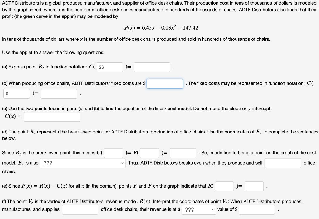 Solved ADTF Distributors is a global producer, manufacturer, | Chegg.com