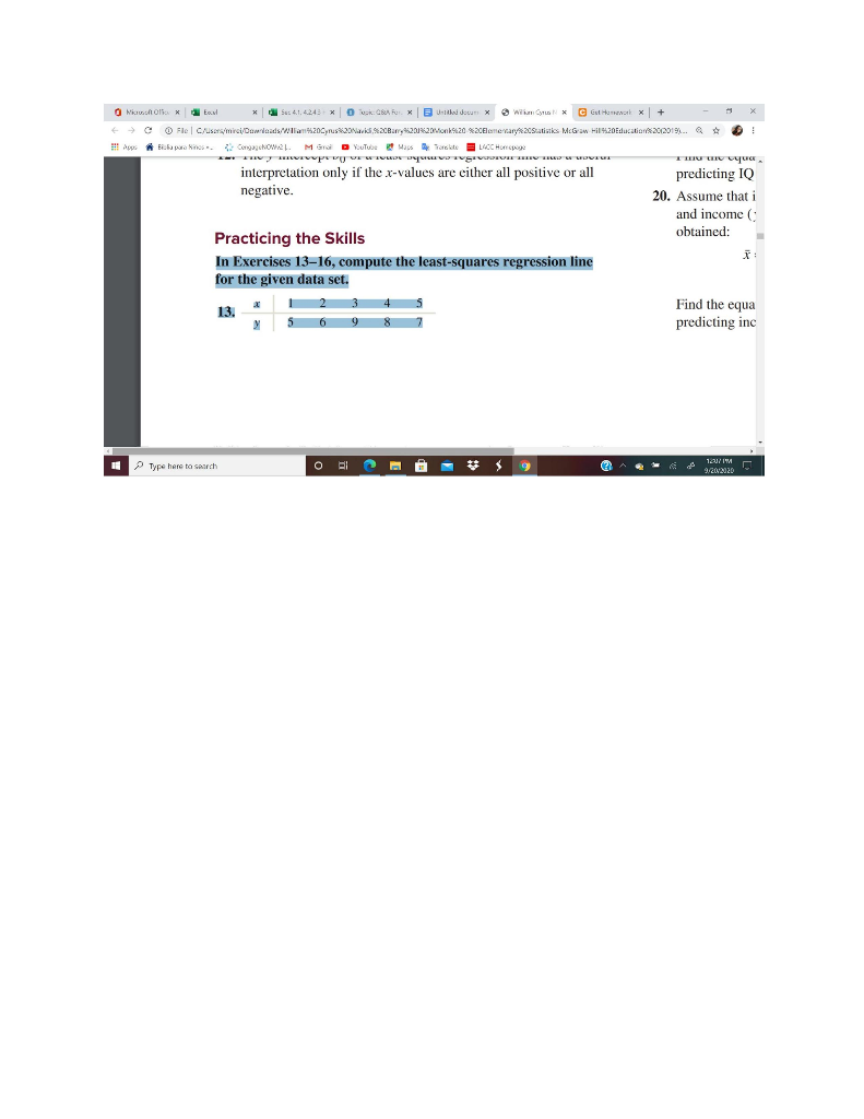 Solved In Exercises 13–16, compute the least-squares | Chegg.com