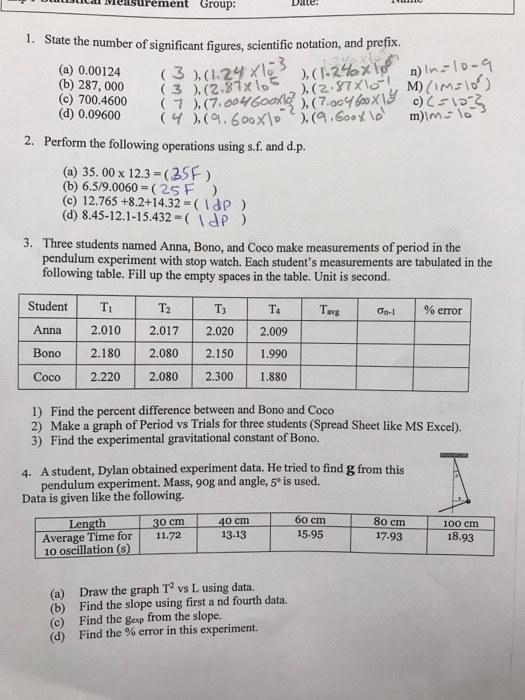 State the number of significant figures, scientific | Chegg.com