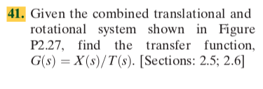 Solved 41. Given the combined translational and rotational | Chegg.com