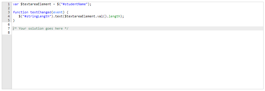 Solved Register the textChanged event handler to handle the | Chegg.com