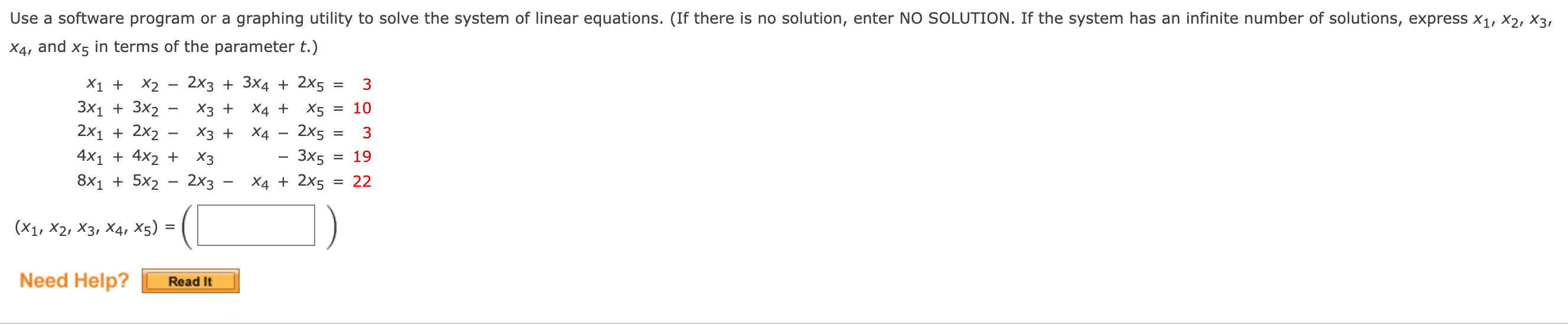Solved Use a software program or a graphing utility to solve | Chegg.com