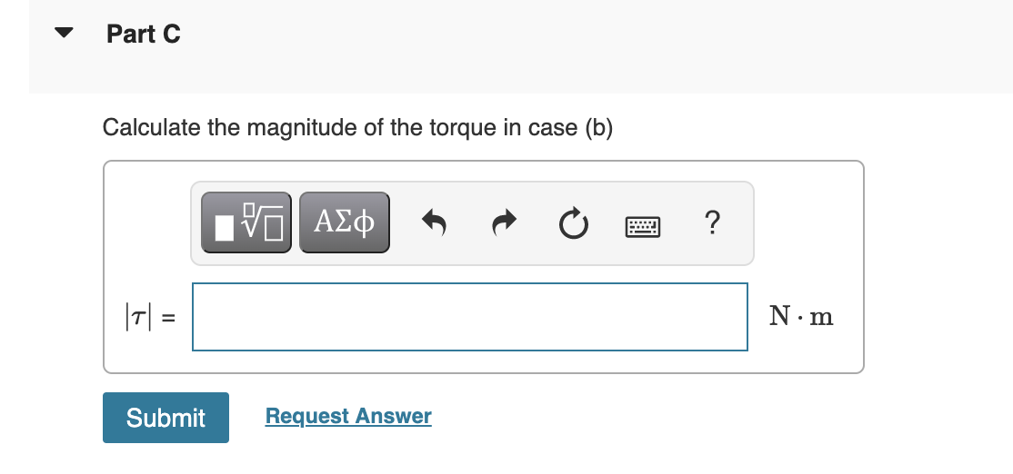 Solved Calculate the torque (magnitude and direction) about | Chegg.com