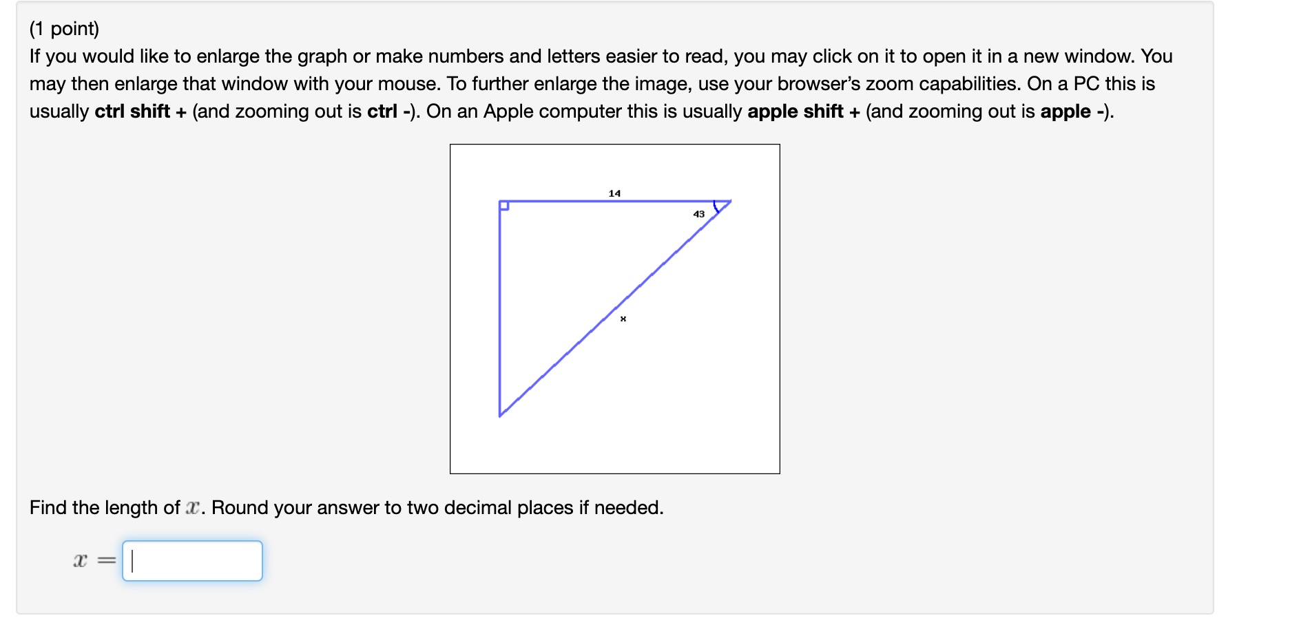 Solved (1 point) If you would like to enlarge the graph or | Chegg.com