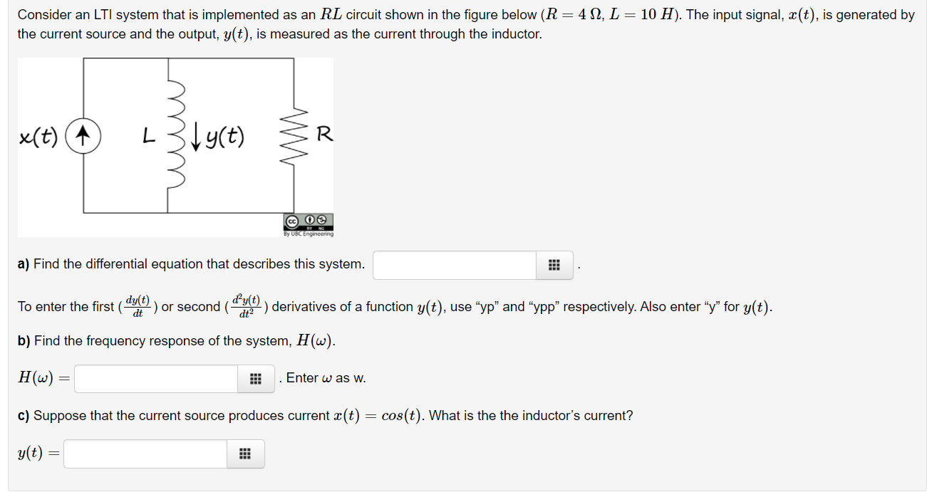 Solved Consider an LTI system that is implemented as an RL | Chegg.com