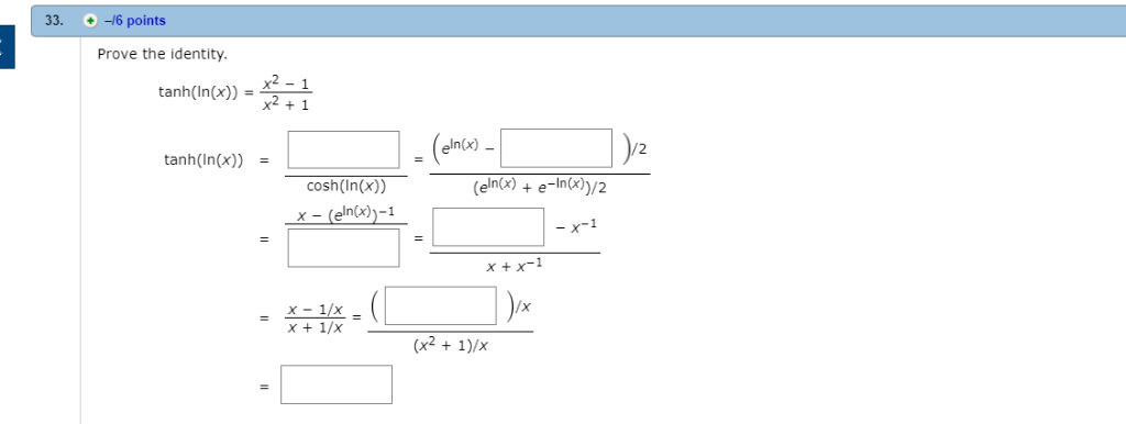 Solved 32 -13 points Prove the identity sinh(2x) 2 sinh(x) | Chegg.com