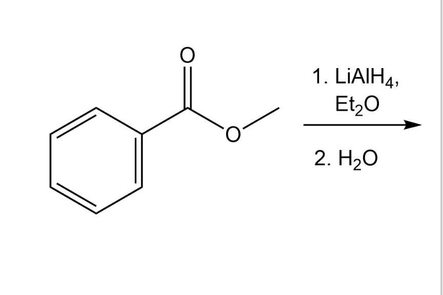 Solved 1. LiAlH4, Et2O 2. H2O | Chegg.com