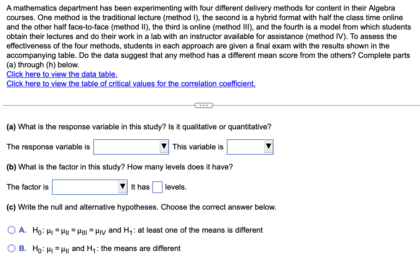 Solved \begin{tabular}{|cccc|} \hline Method I & Method II & | Chegg.com
