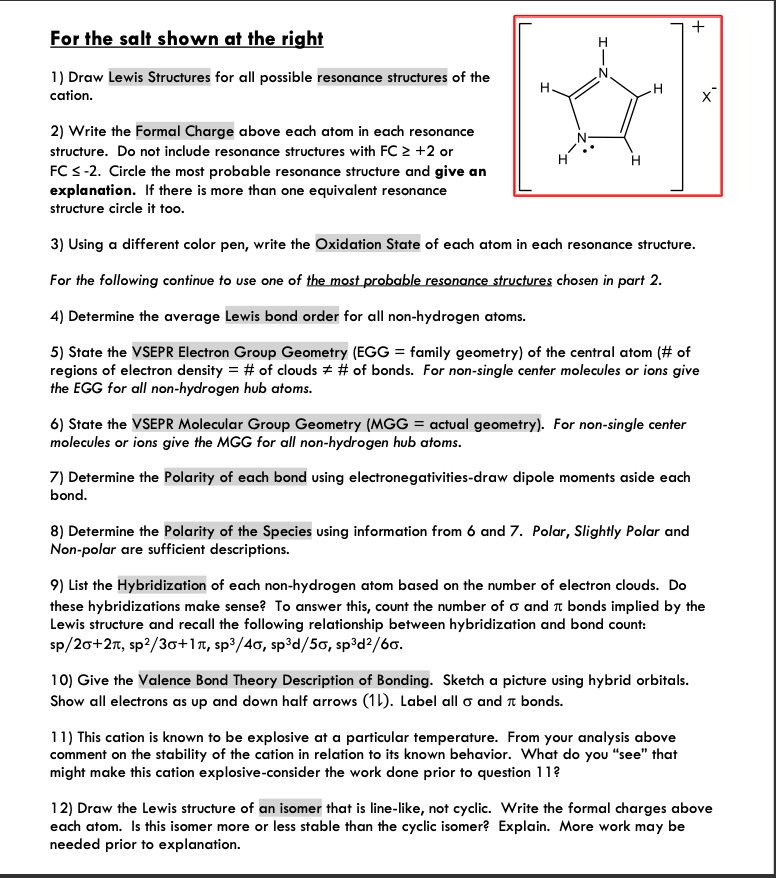 For the salt shown at the right 1) Draw Lewis | Chegg.com