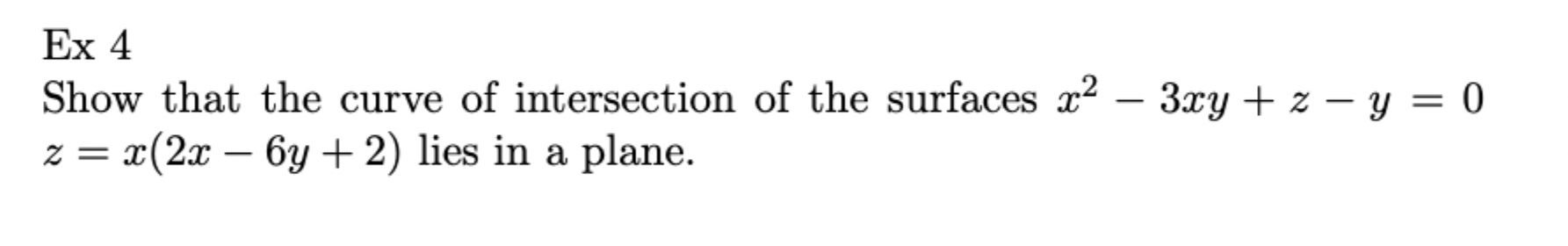 Solved Ex 1Ex 2a) ﻿Given two skew lines l1 ﻿and l2 ﻿show | Chegg.com