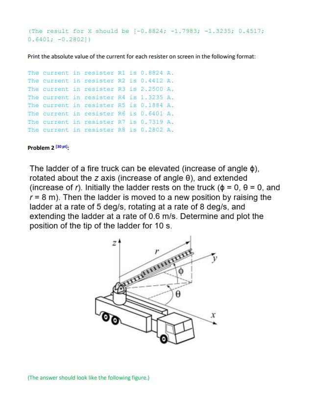 Homework 5: Write one MATLAB program and make use of | Chegg.com