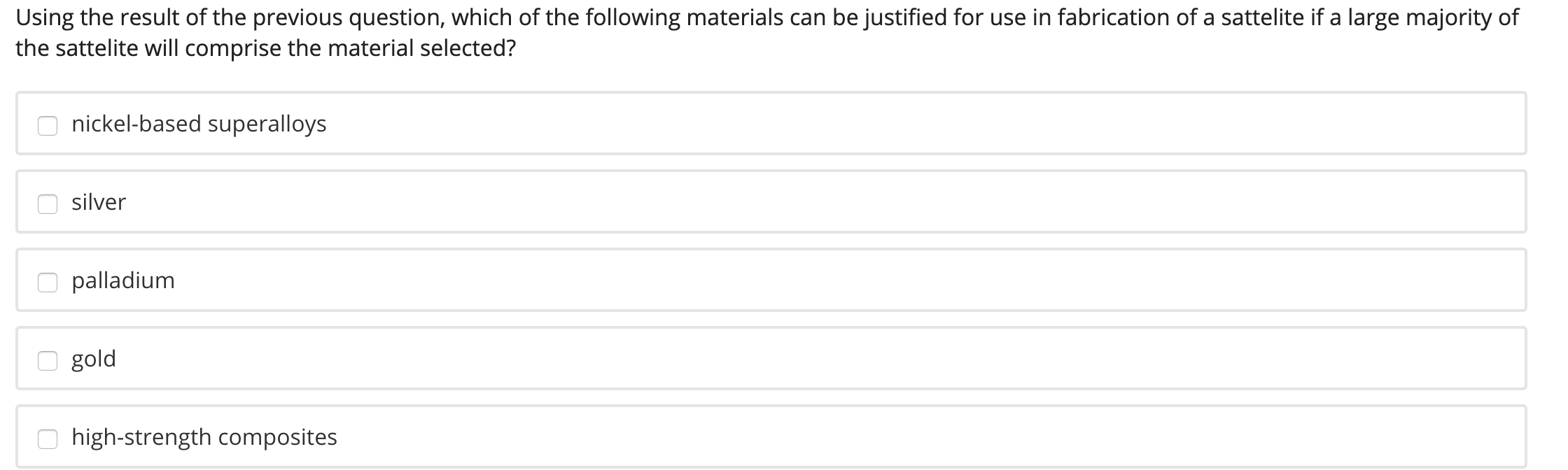 Solved In the aerospace industry, the material cost is small | Chegg.com