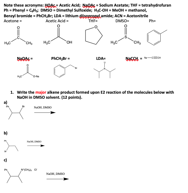 Solved Note these acronyms: HOAC = Acetic Acid; Nagas Sodium | Chegg.com