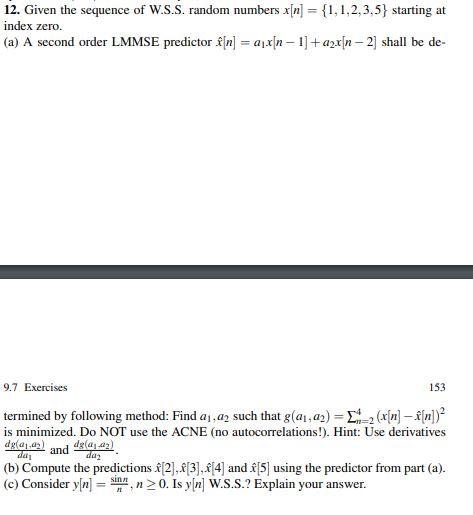 This is a Digital Signal Processing question, solve | Chegg.com