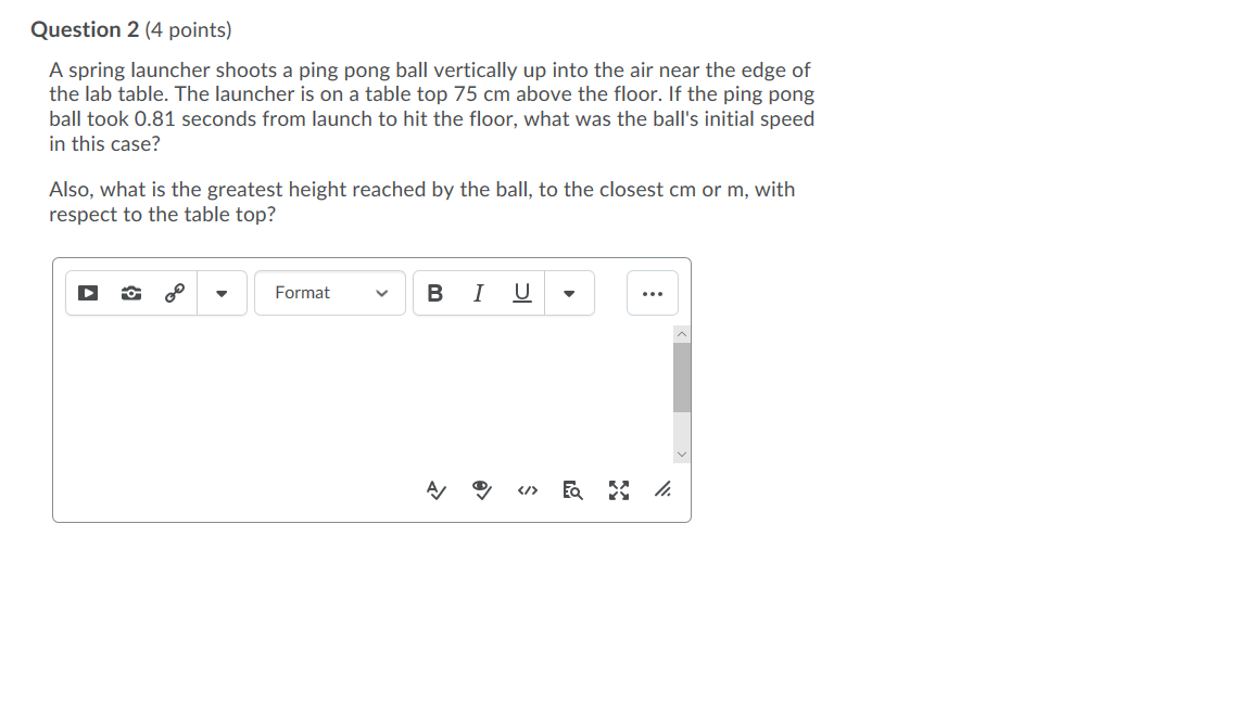Solved Question 2 (4 points) A spring launcher shoots a ping | Chegg.com