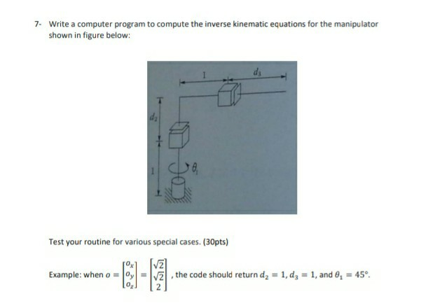 Solved 7. Write a computer program to compute the inverse | Chegg.com